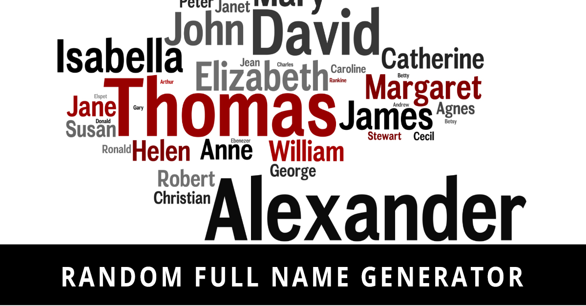 Random Full Name Generator 