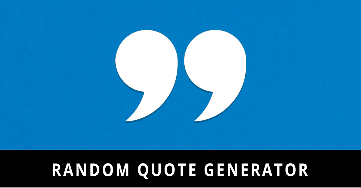 Random Quote Generator