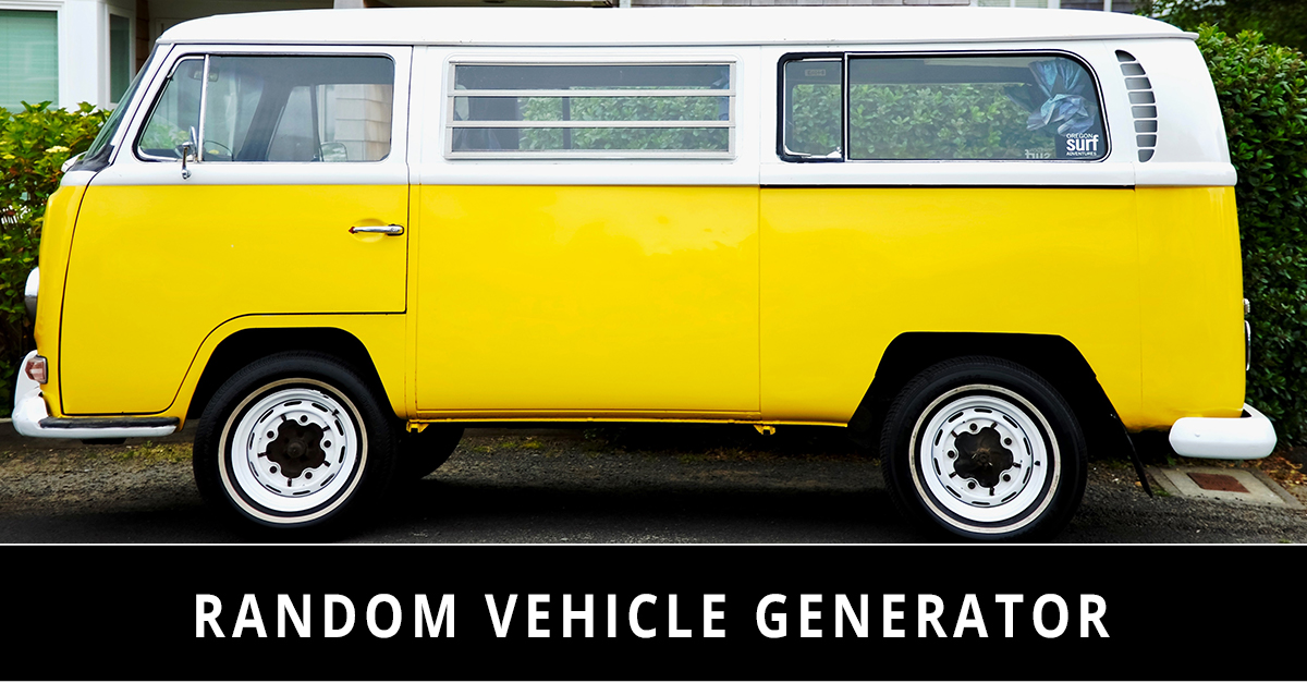 Random Vehicle Generator 🚗🚌🚚