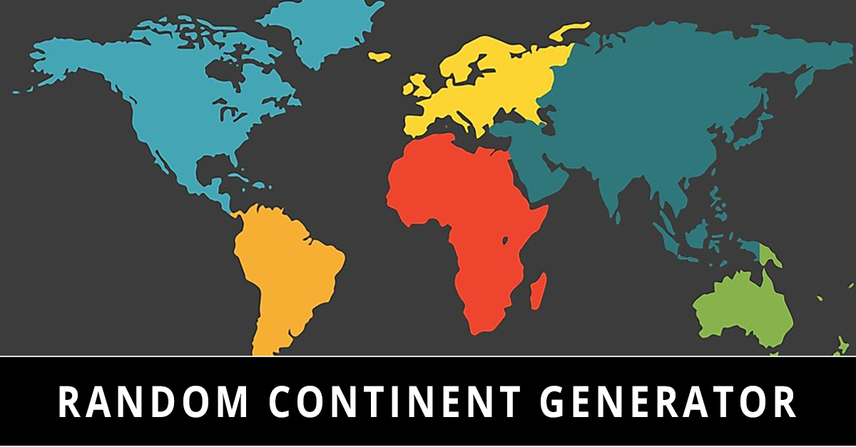 Random Continent Generator 🗺️🌍🏔️