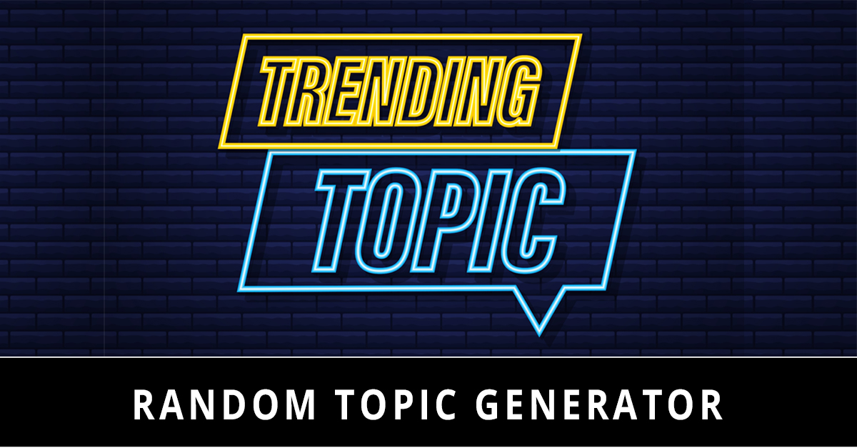 Random Topic Generator 📝